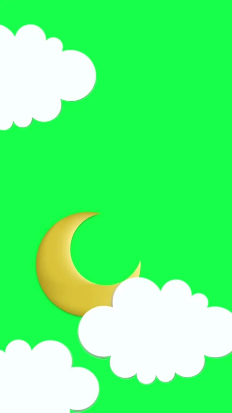 4K flat motion animation of the moon and... | Stock Video | Pond5