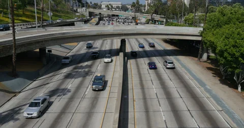 4K Freeway Traffic 15 Los Angeles Downto... | Stock Video | Pond5