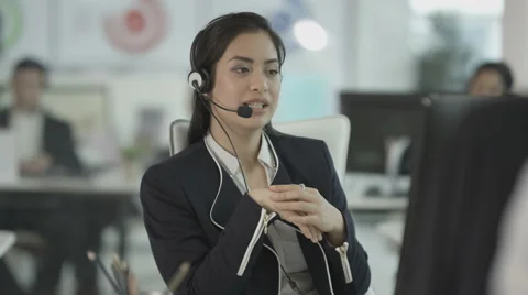 Customer Service Center Stock Video Footage | Royalty Free Customer ...