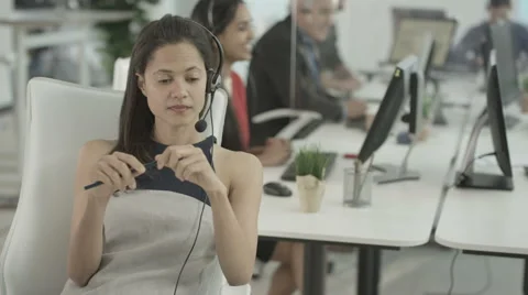 Customer Service Center Stock Video Footage | Royalty Free Customer ...