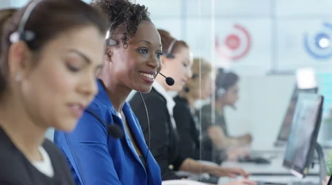 4K Friendly customer service operators t... | Stock Video | Pond5