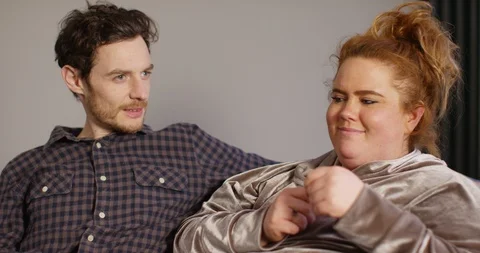 4K Funny mismatched couple looking uncom... | Stock Video | Pond5