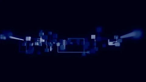 4K Futuristic Network Nodes Growing Acro... | Stock Video | Pond5