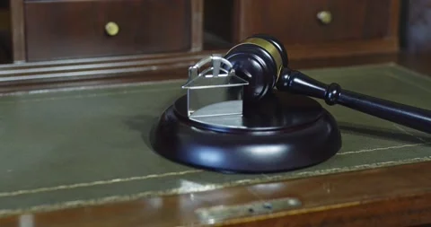 4K: Gavel Law for smash table of judges.... | Stock Video | Pond5