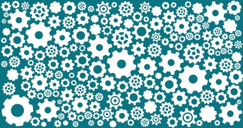 4K Gears - Turning Animation |Loopable | Stock Video | Pond5