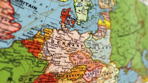 4k Germany On World Map | Stock Video | Pond5
