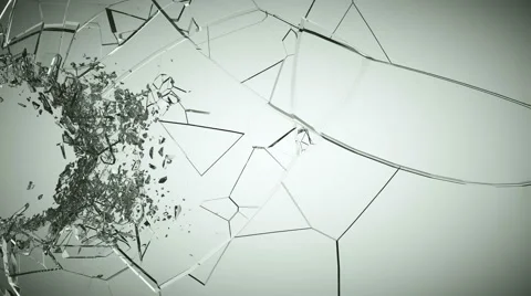 4K Glass breaking and destruction with s... | Stock Video | Pond5