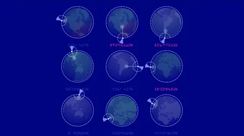 4k global GPS earth city map military Ra... | Stock Video | Pond5