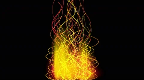 4k Gold spiral fire line in smoke.energy... | Stock Video | Pond5