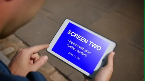 4K Green Screen Pre-Tracked iPad Sequence ~ After Effects #42107388