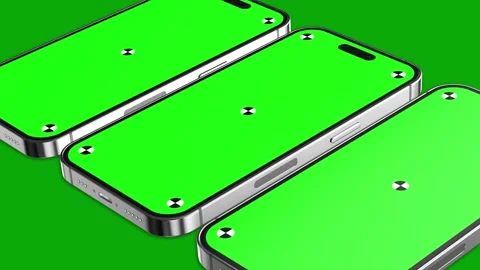 4K Green screen rotating modern mobile s... | Stock Video | Pond5