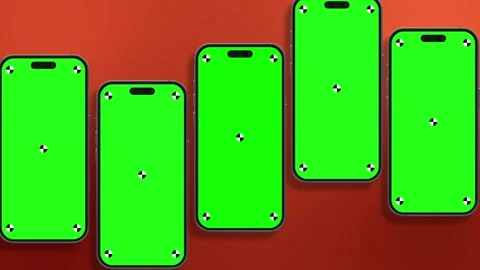 4K Green screen rotating modern mobile s... | Stock Video | Pond5