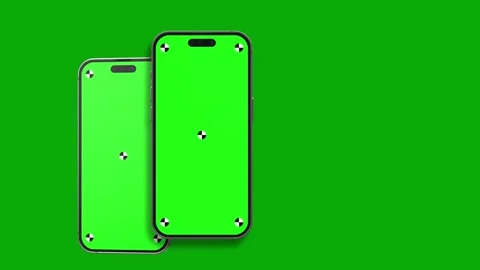 4K Green screen rotating modern mobile s... | Stock Video | Pond5