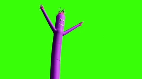 4K Green Screen Wacky Waving Inflatable ... | Stock Video | Pond5
