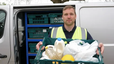 Food Delivery Driver Stock Video Footage | Royalty Free Food Delivery ...