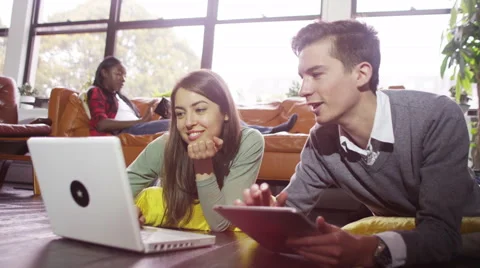 4K Group of students studying and relaxi... | Stock Video | Pond5