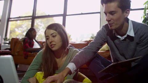 4K Group of students studying and relaxi... | Stock Video | Pond5