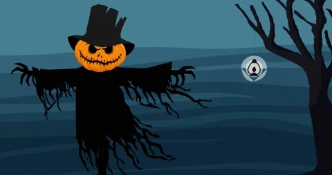 4K Halloween Animation - Animated Illust... | Stock Video | Pond5