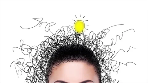 4k hand draw animation of thinking peopl... | Stock Video | Pond5