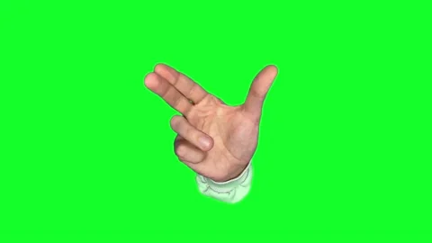 4K Hand Gestures Pack stock video on gre... | Stock Video | Pond5