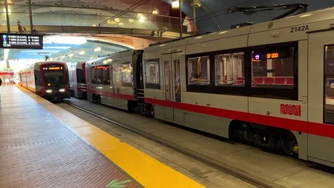 4K HD video of Muni train at West Portal... | Stock Video | Pond5