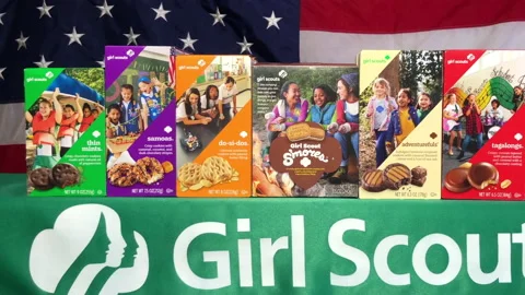4K HD video panning across Girl Scout co... | Stock Video | Pond5