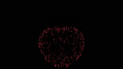 4k Heart Fireworks background animation. | Stock Video | Pond5