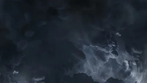 4K Heavy Lightning Storm Loop. | Stock Video | Pond5