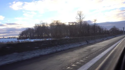 4K Highway Driving Rear View At Night In... | Stock Video | Pond5