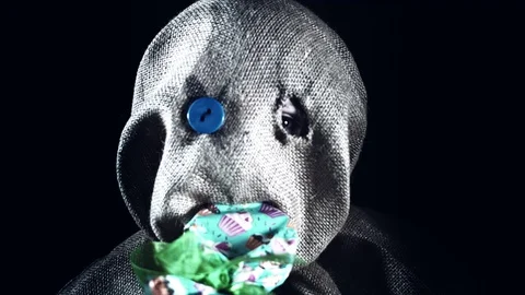 4K Horror Scarecrow with Sackcloth Mask ... | Stock Video | Pond5