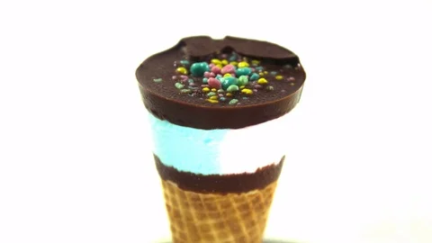 4K: Ice cream melting , time lapse | Stock Video | Pond5