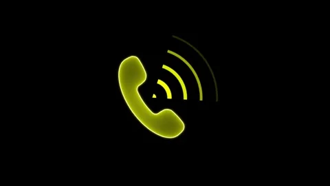 4k Incoming call ring icon background Gr... | Stock Video | Pond5