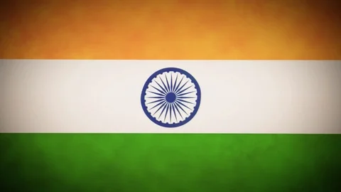 4k India Flag Background Loop With Glitc... | Stock Video | Pond5