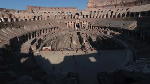 4K: Inside the Colosseum in Rome, Italy.... | Stock Video | Pond5