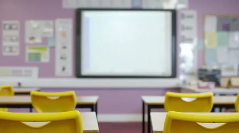4K Interior view of school classroom. No... | Stock Video | Pond5