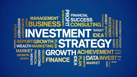 4k Investment Strategy Animated Tag Word... | Stock Video | Pond5