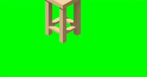 4K isometric animation of on green bac... | Stock Video | Pond5