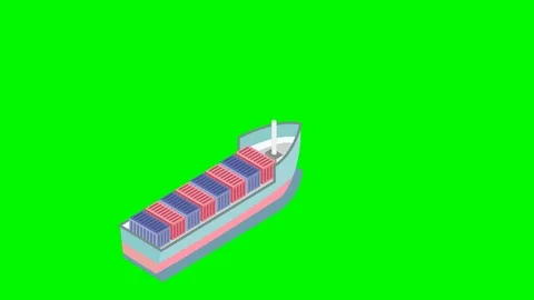 Container Isometric Stock Video Footage | Royalty Free Container ...