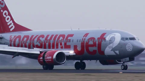 4K Jet2.com Yorkshire jet | Stock Video | Pond5