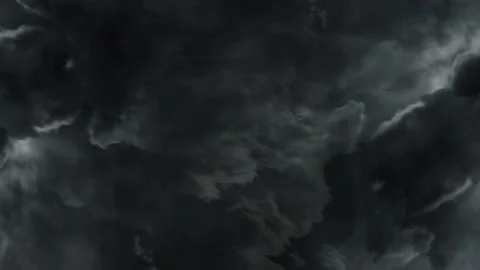 4k Lightning Storm Clouds loop. | Stock Video | Pond5