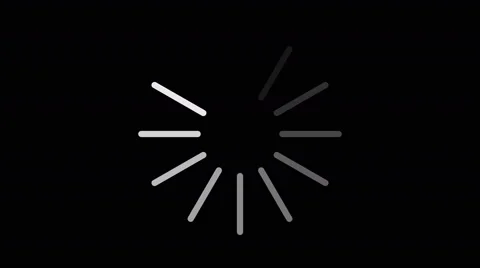 4k Loading circle - black and white line... | Stock Video | Pond5