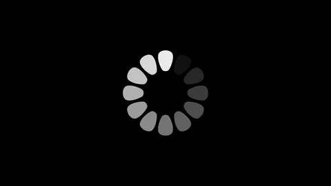 4k Loading leaf icon on black background... | Stock Video | Pond5