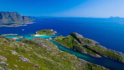 4K Lofoten - Stunning seascape at Skrova... | Stock Video | Pond5