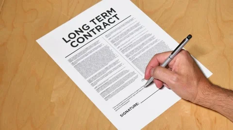 4K Long Term Contract | Stock Video | Pond5