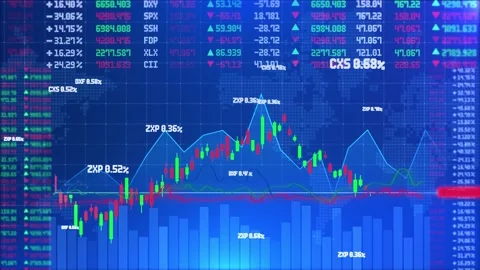 4K Loop Abstract finance background. Sto... | Stock Video | Pond5