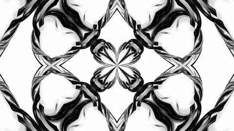 4k loop animation with black and white r... | Stock Video | Pond5
