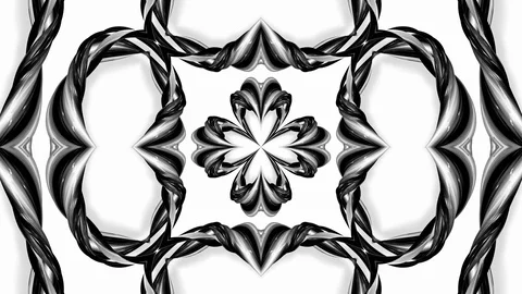 4k loop animation with black and white r... | Stock Video | Pond5
