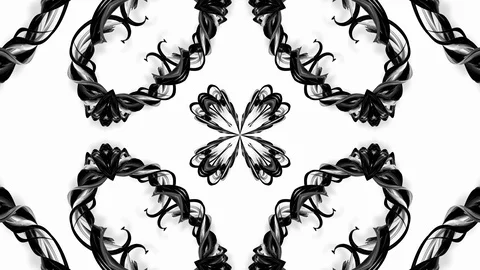 4k loop animation with black and white r... | Stock Video | Pond5