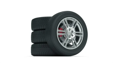 4K Loop Animation of Car Wheels on diffe... | Stock Video | Pond5
