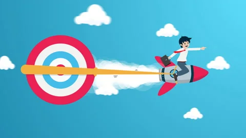 4K Loop Animation Salary Man Sitting on ... | Stock Video | Pond5